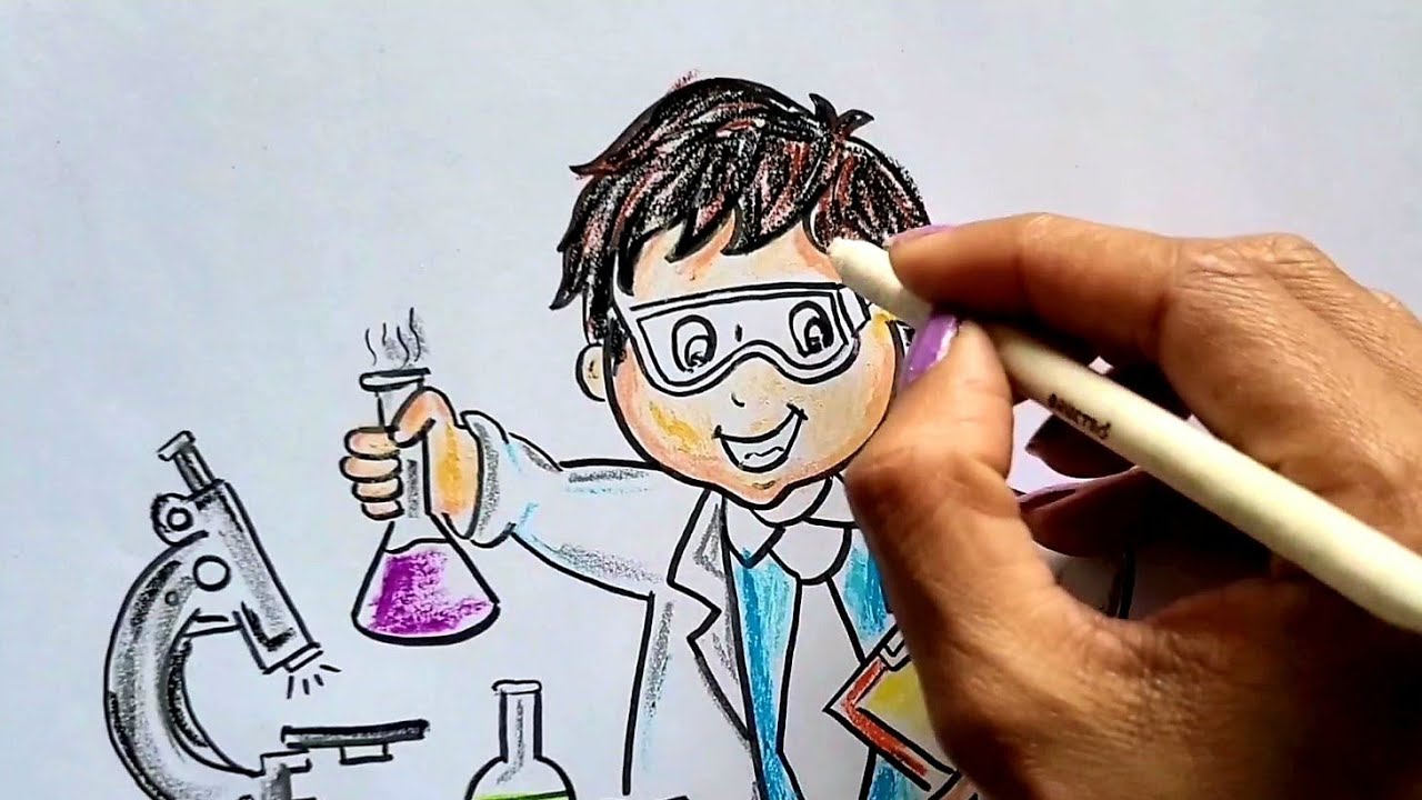 National Science Day Drawing | How to draw Science day poster easy ...