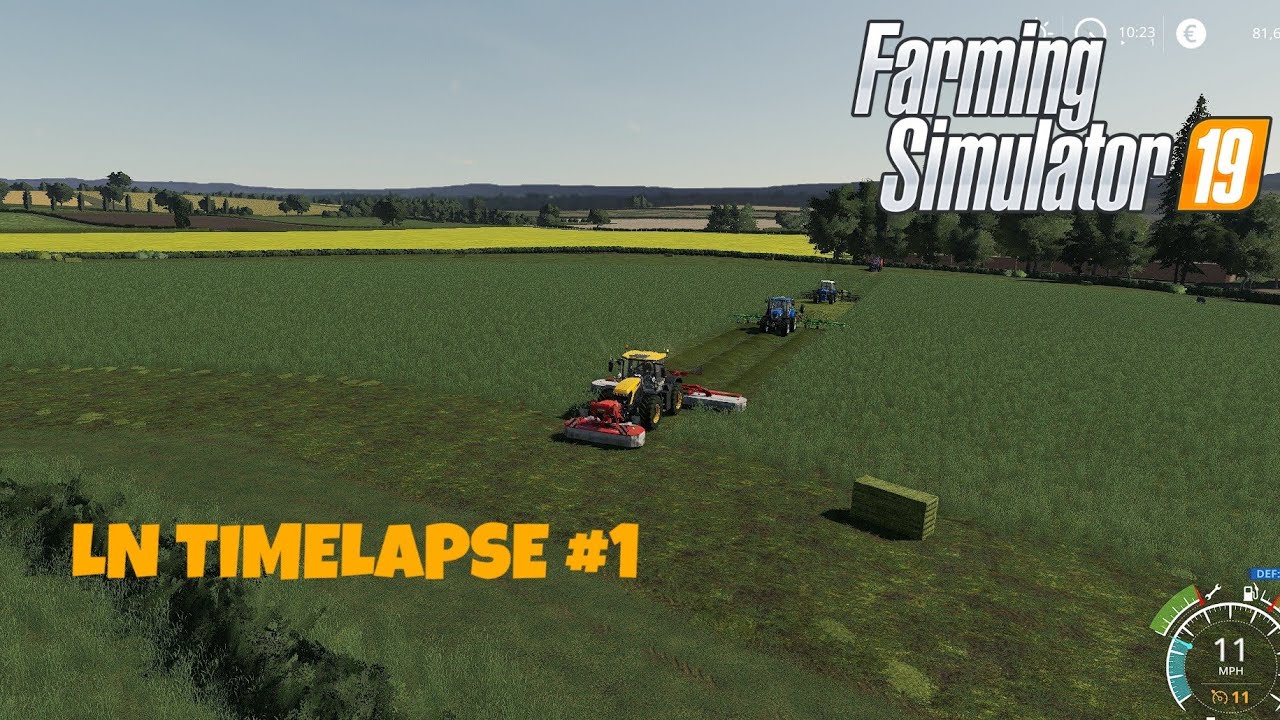 Silage and Hay Grasswork - Fs19 Little Norton Timelapse #1 - YouTube