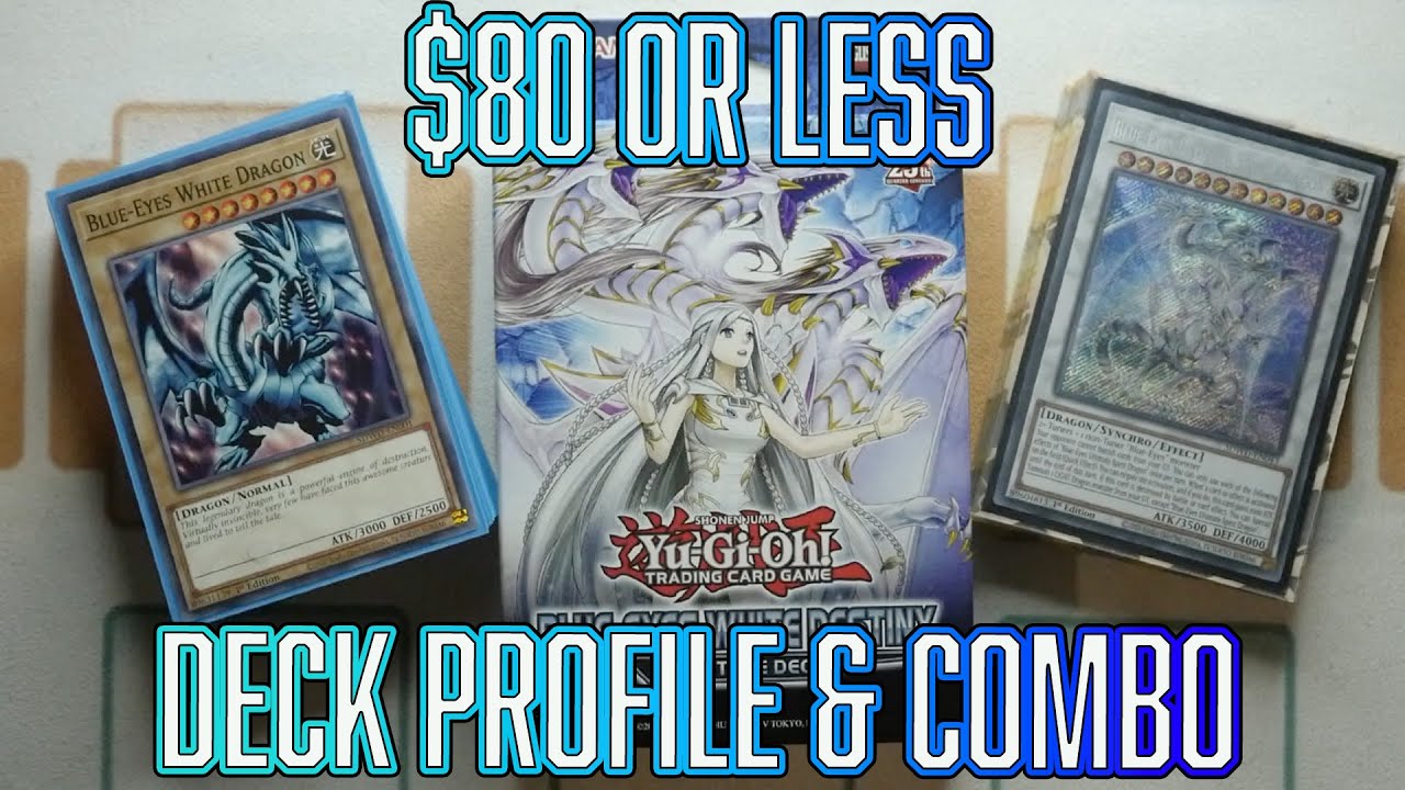 Yu-Gi-Oh! $80 of LESS BUDGET Blue Eyes White Dragon Deck Profile & Combo - YouTube