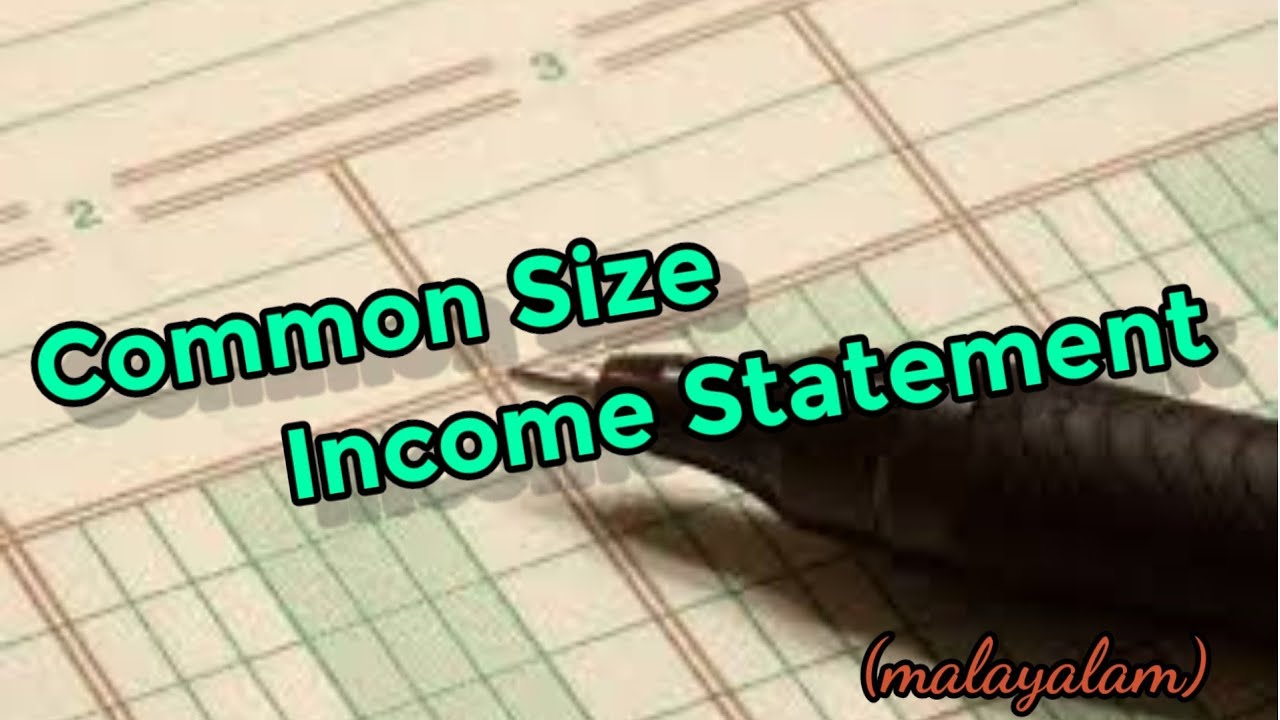 Common Size Statement of Profit and loss - YouTube