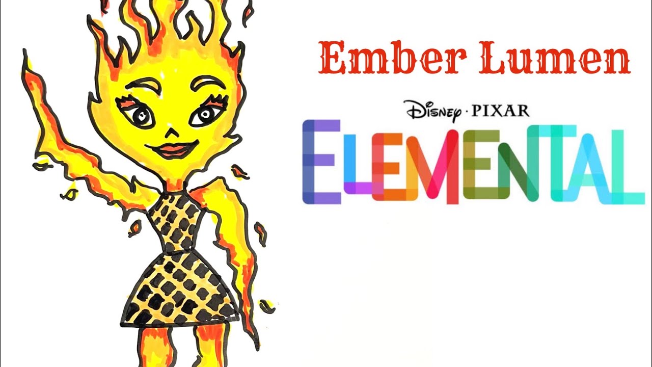 How to draw Ember | Elemental - YouTube