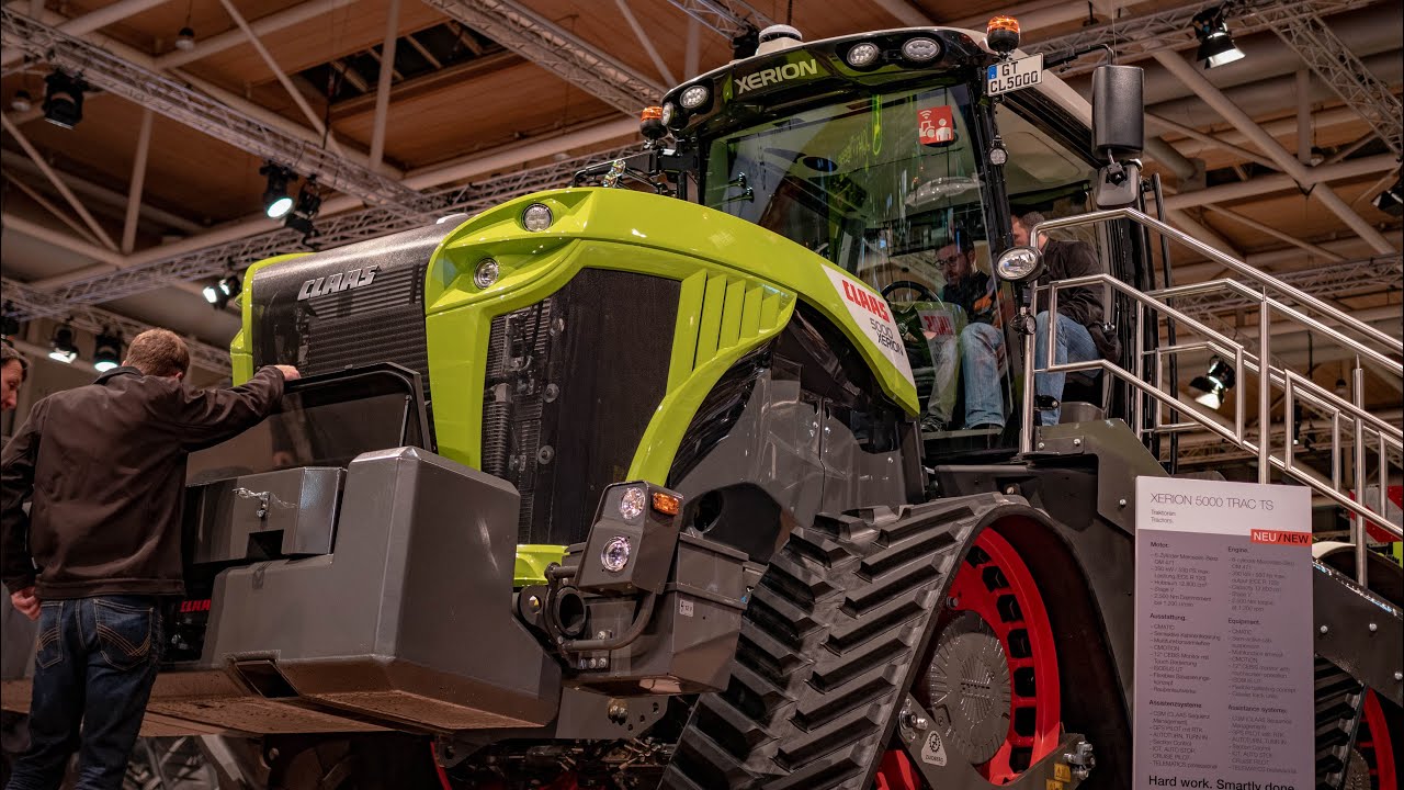 Présentation des tracteurs Claas Xerion à Agritecnica 2019 - YouTube