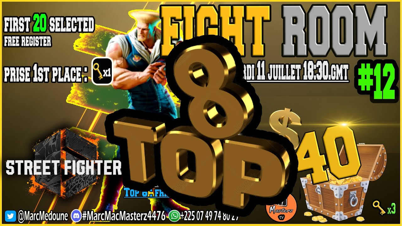FIGHT ROOM Challenge #12 Street Fighter 6 TOP 8 - YouTube
