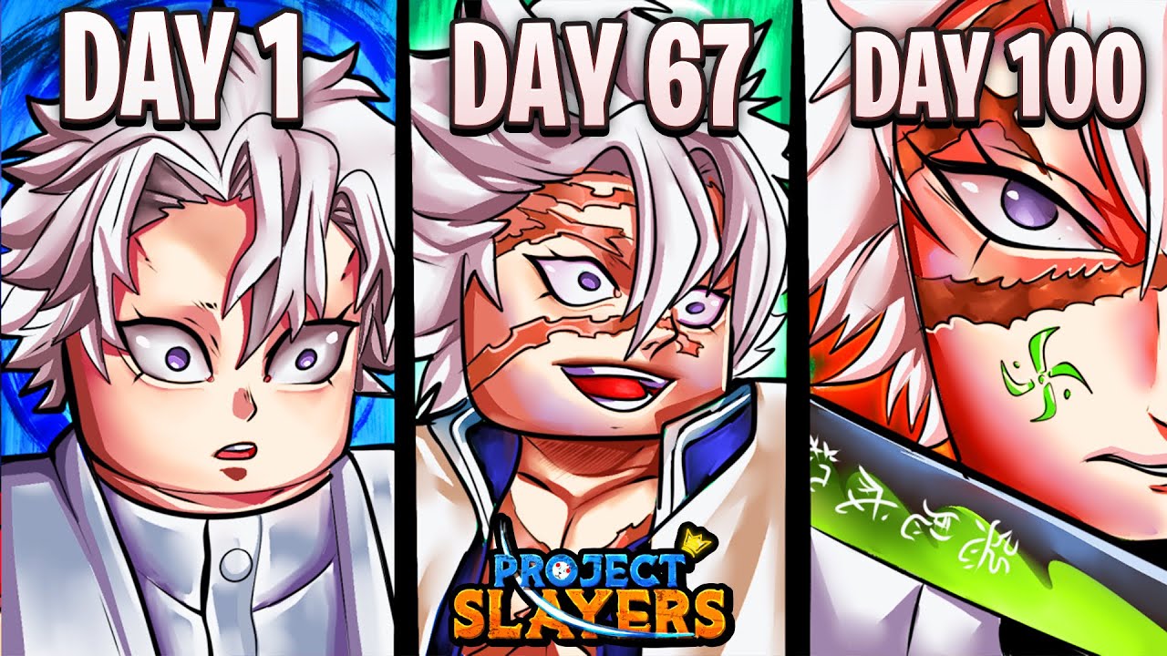 Spending 100 Days As SANEMI Shinazugawa In Project Slayers.. - YouTube