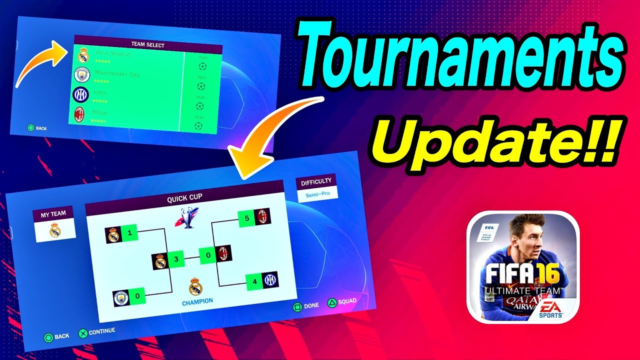 Tournaments!! New Update EA Sports FC 24 Mobile | Quick Cup Tournaments ...
