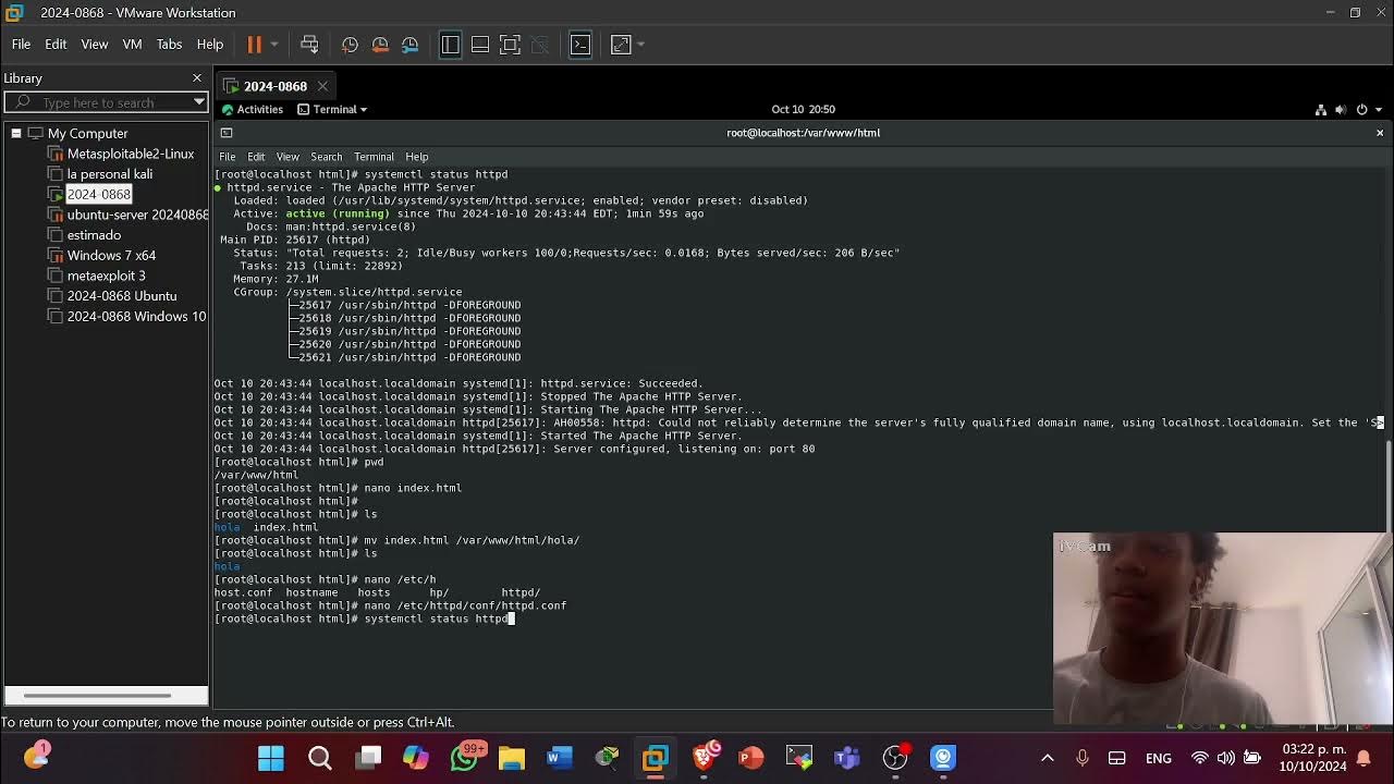 Configuración de apache en Rocky Linux - YouTube