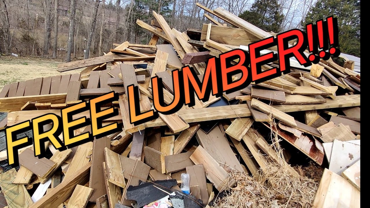 FREE LUMBER - FREE PALLETS - MOBILE HOME PROJECTS - YouTube