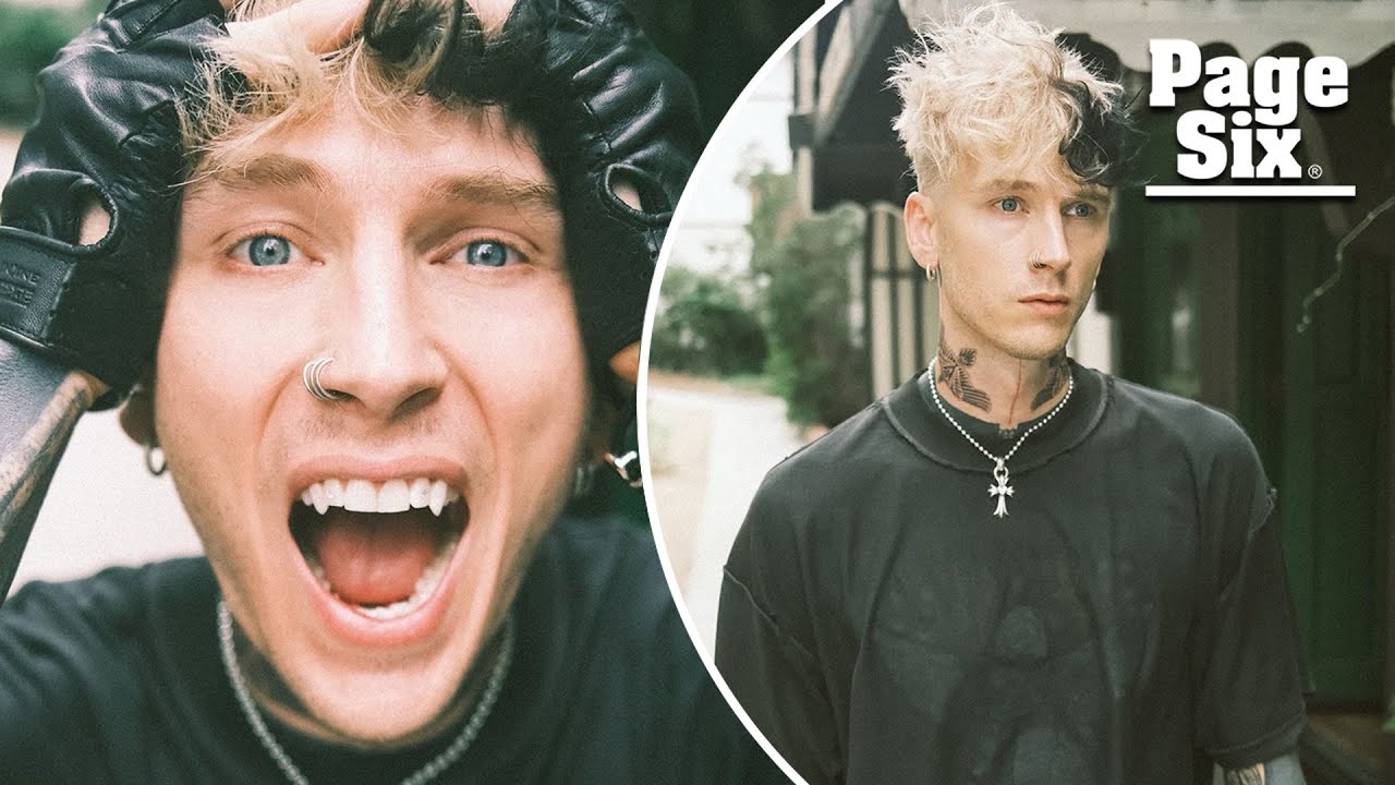 Machine Gun Kelly debuts fangs, jokes he ‘might need ‘em sharpened ...