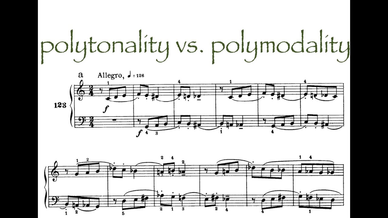 20th Century Music Theory [20세기 음악이론] Polytonality vs. Polymodality ...