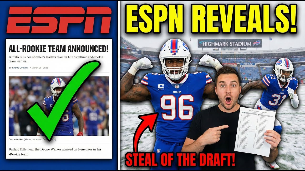 "Bills Mafia WAKE UP! National Media Finally Respects Buffalo’s Rookies ...