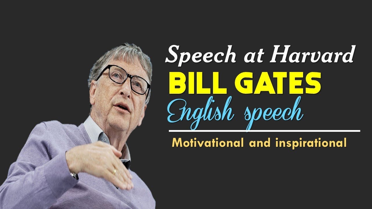 BILL GATES Harvard Commencement Address Speech - YouTube