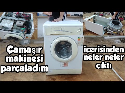 çamaşır makinesi parçaladım içinden servet çıktı