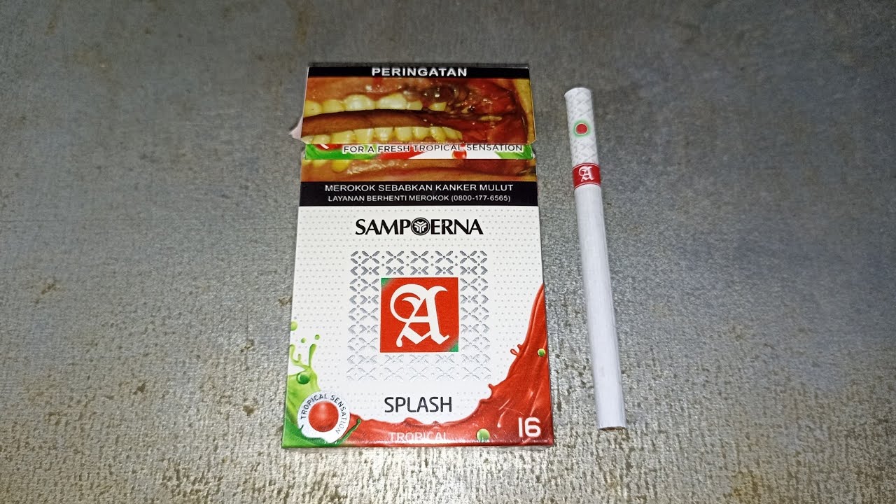 REVIEW ROKOK SAMPOERNA SPLASH TROPICAL | Sensasi Kesegaran Tropical ...