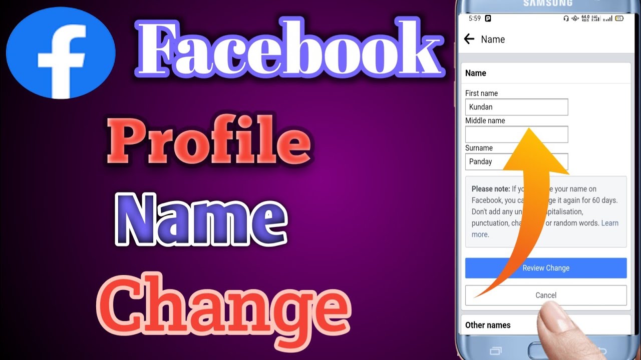 How to Change Name on Facebook Profile || Facebook Profile ka Name ...