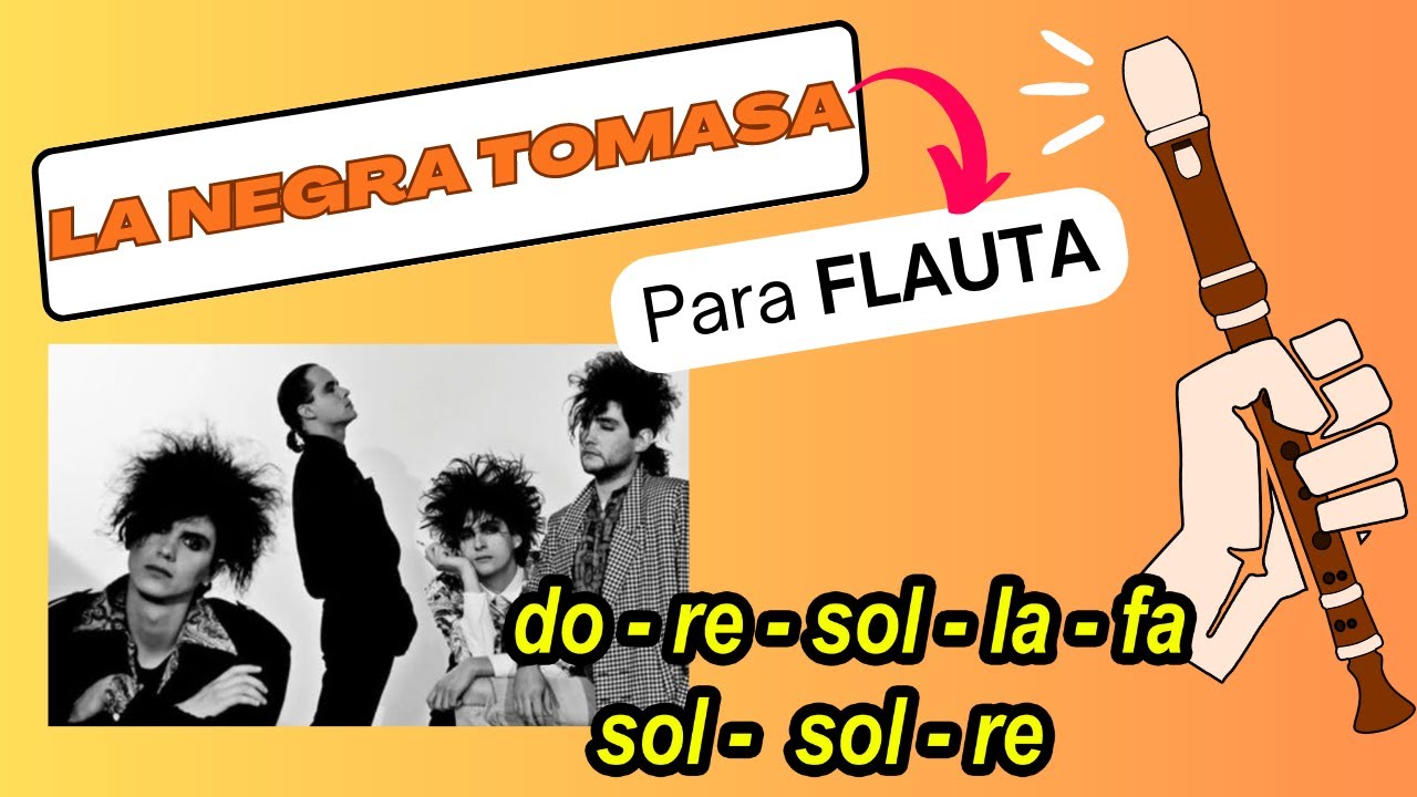 La Negra Tomasa | CAIFANES | 🌟 FLAUTA dulce 🟠 Tutorial con animación ...
