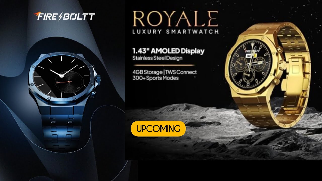 Fire⚡Boltt Royale Luxury SmartWatch 1.43" Amoled Display,TWS connect ...