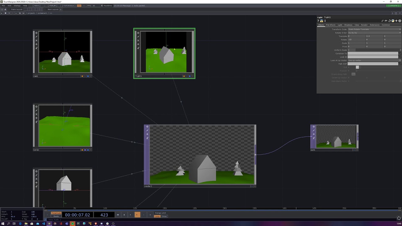 TouchDesigner 3D czesc2 - YouTube
