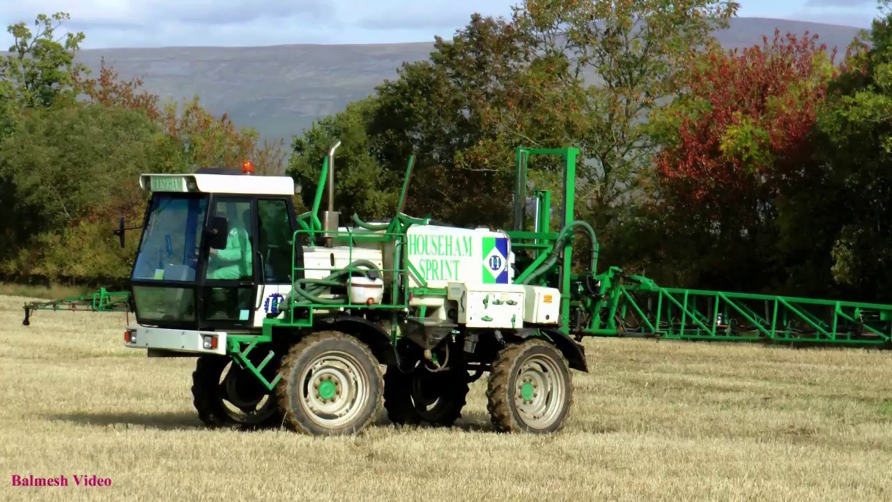 Spraying with Househam Sprint SP 24m Sprayer. - YouTube