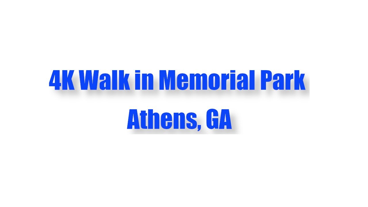 Walking in Memorial Park - Athens, GA - 4K Walk - YouTube