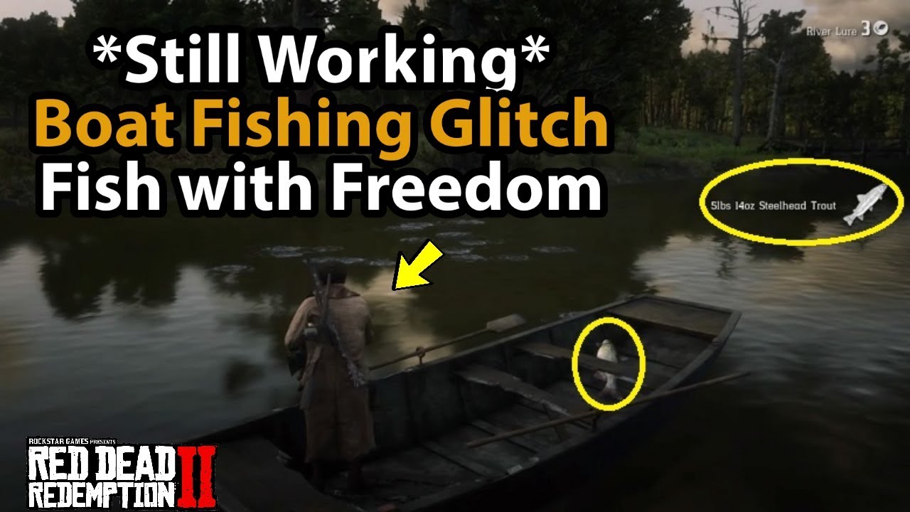 *STILL WORKING* Boat Fishing Glitch Fish with Freedom in Red Dead ...