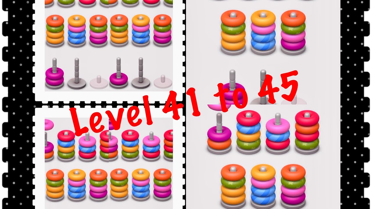Color Sort 3D - Level 41 to 45 - YouTube