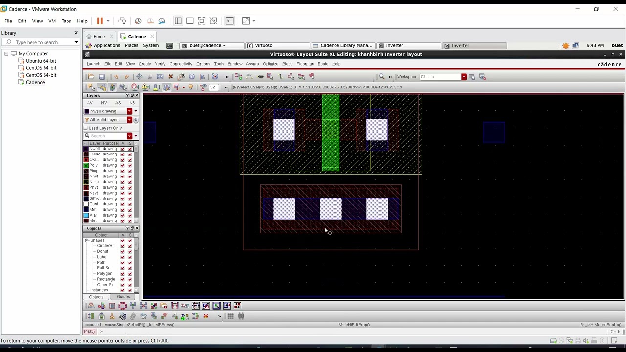 CMOS VLSI | LAYOUT cổng NOT - YouTube