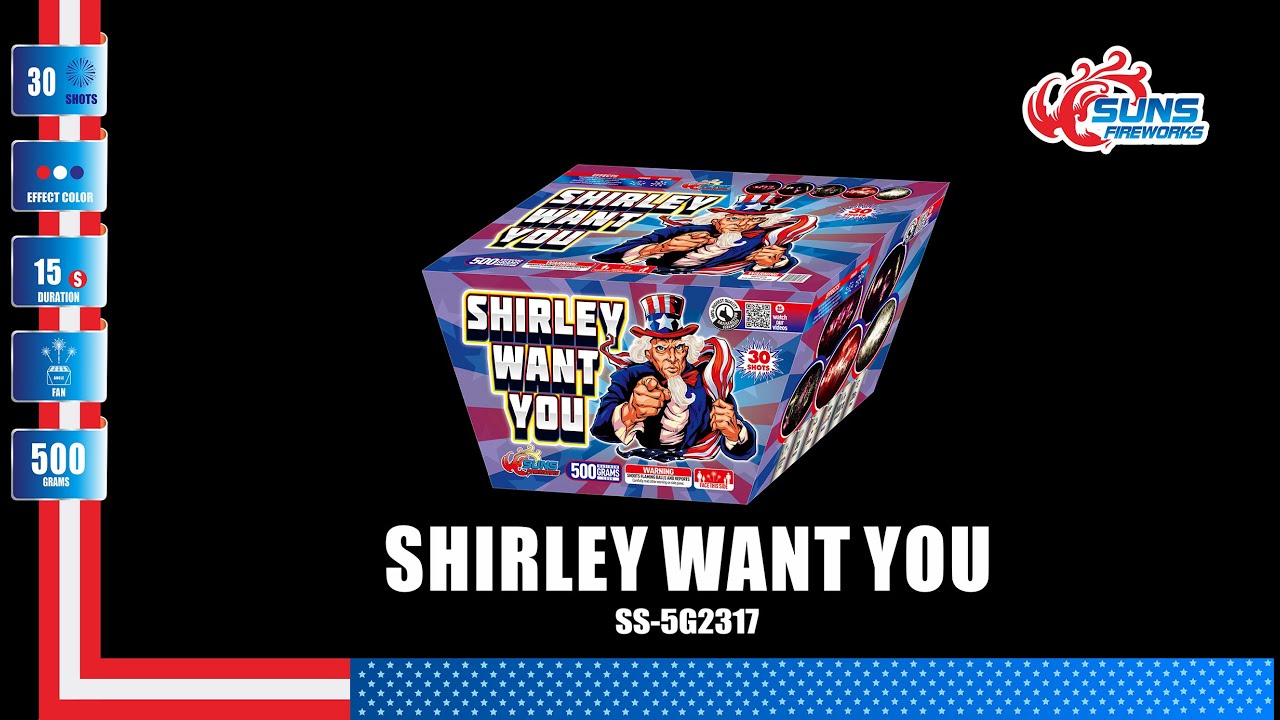 SHIRLEY WANT YOU 500gram Cakes SS-5G2317 Suns Fireworks - YouTube