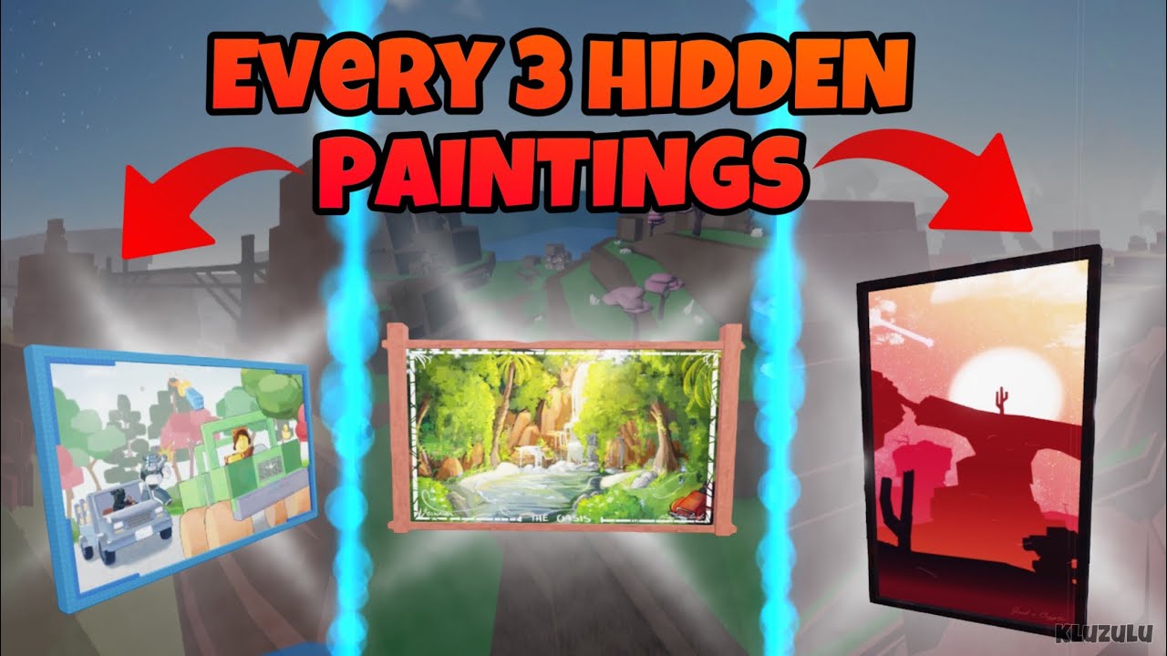 How to find the 3 HIDDEN SECRET PAINTINGS in Oaklands!🖼️ (V.1.73.1 ...