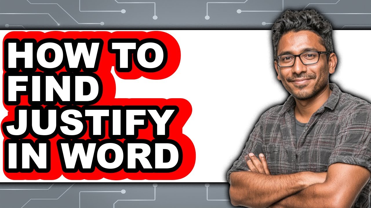 How to Find Justify in Word (easy Method) - YouTube