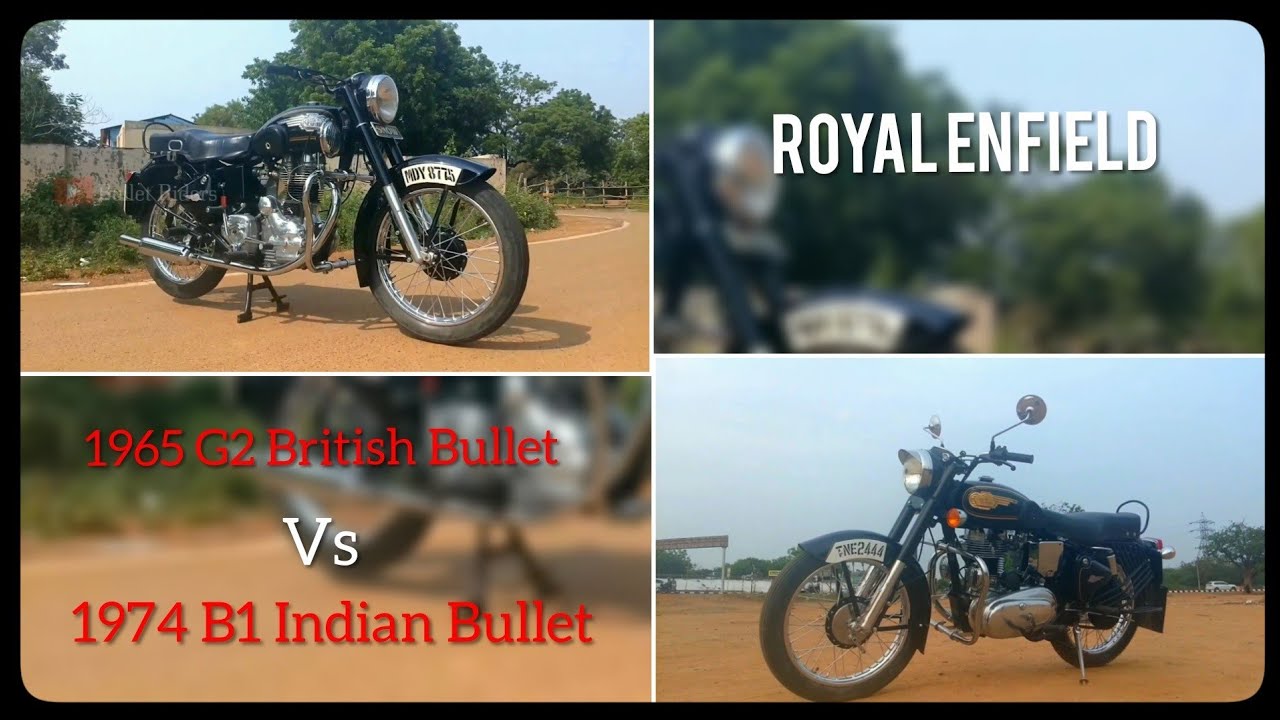 1965 G2 British Bullet vs 1974 B1 Indian Bullet l Old Royal Enfield l ...