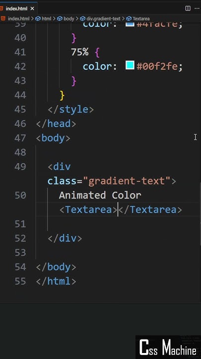HOW TO MAKE TEXT WITH ANIMATED COLOR IN CSS - COMO FAZER TEXTO COM COR ANIMADA EM CSS #trending ...