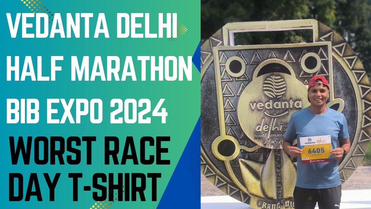 Vedanta Delhi Half Marathon 2024 Bib Expo. Bib Collection Today. Worst ...