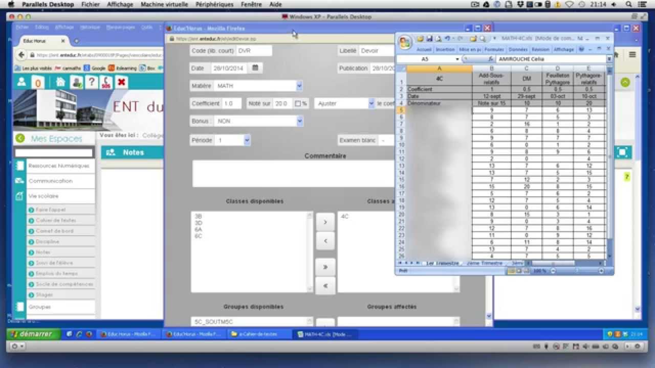 Import de notes - YouTube