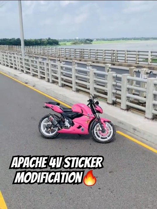 Apache rtr 4v Sticker Modification🔥160 4v modification | rtr 4v exhaust ...