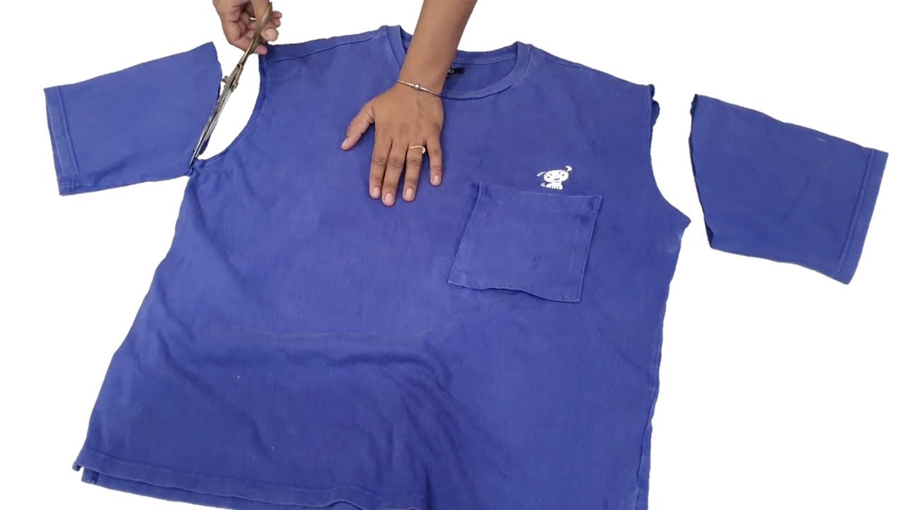DiY and Awesome IDEA From Old T-Shirt # Waste Cloths Recycle Idea ...