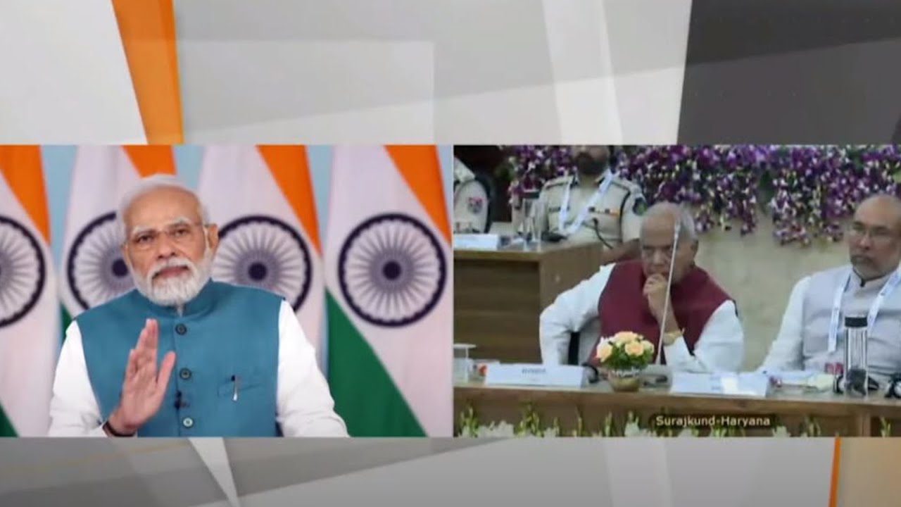 LIVE: PM Modi attends Chintan Shivir of Home Ministers of states - YouTube