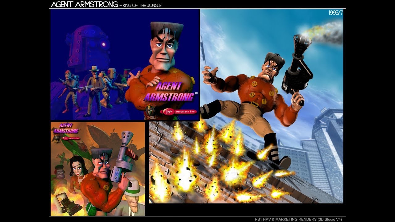Agent Armstrong (PS1 Game) Testing - YouTube