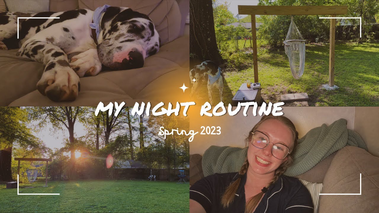 SPRING NIGHT ROUTINE 2023 // chill, *realistic* & productive - YouTube