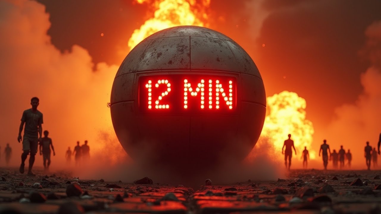 12 Minute Apocalypse Countdown Timer 🧟‍♂️ Zombie Sounds + Explosion ...