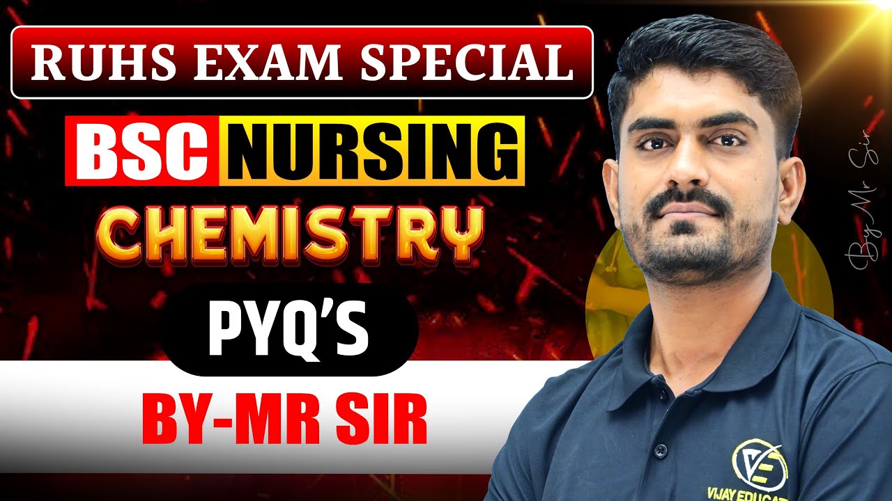 Chemistry Mcq For BSc Nursing Entrance Exam | BSc Nursing Chemistry Pyq Solution | By MR SIR ...