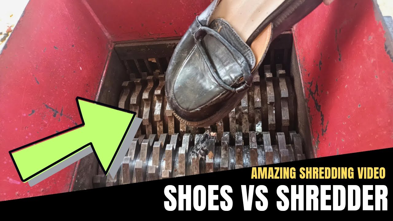 SHOES VS SHREDDER | Best Shredding Moments - Satisfying ASMR ...