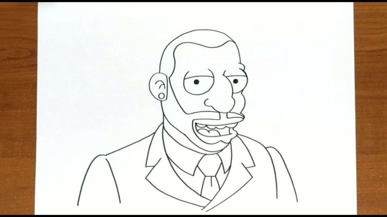 How to Draw P DIDDY THE SIMPSONS ART - YouTube