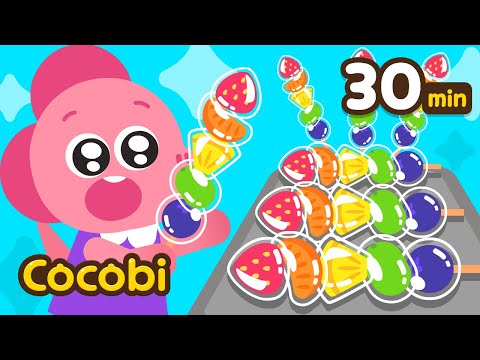 What's Your Favorite Tanghulu?😍🍓Sweet Fruits and Snacks Songs for Kids | Cocobi