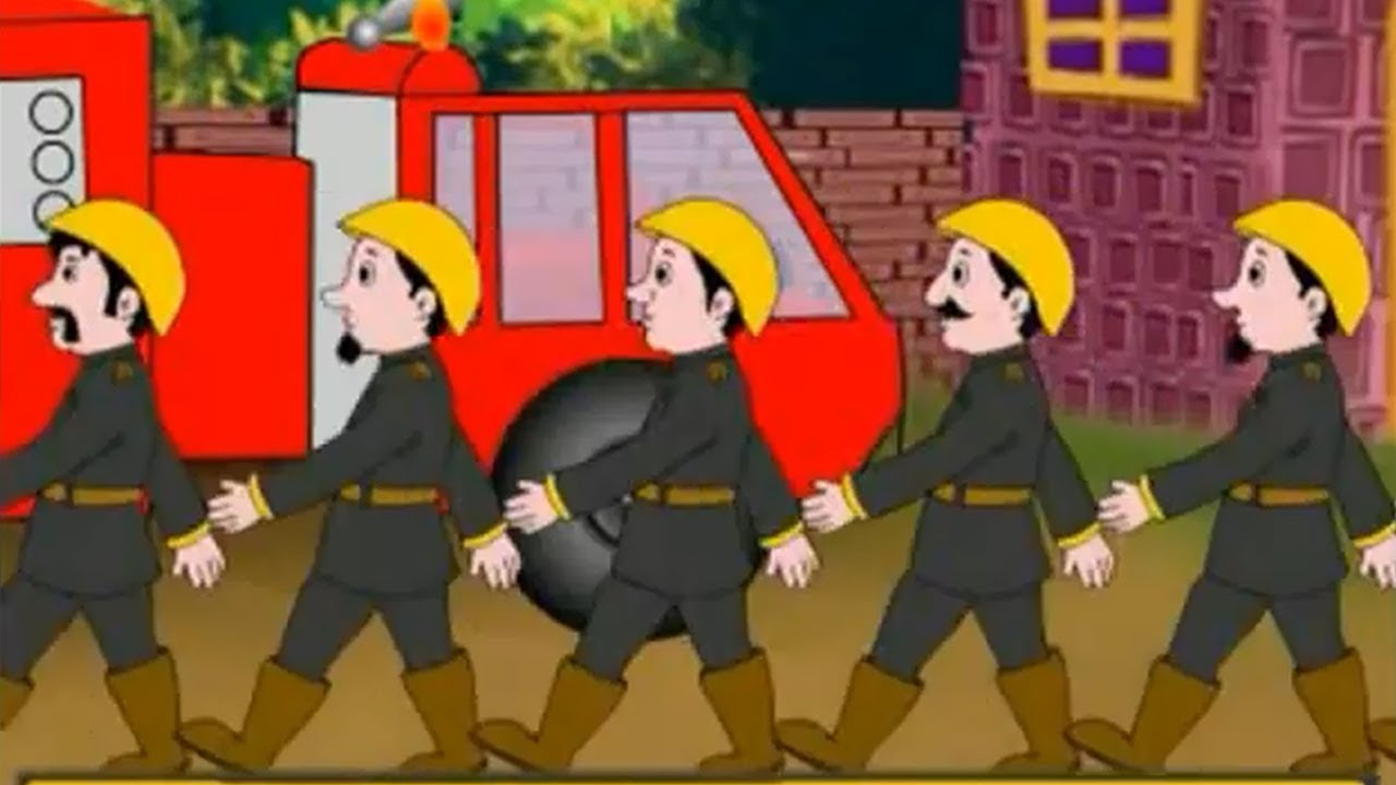 Ten Little Fireman - Nursery Rhyme With Lyrics - YouTube