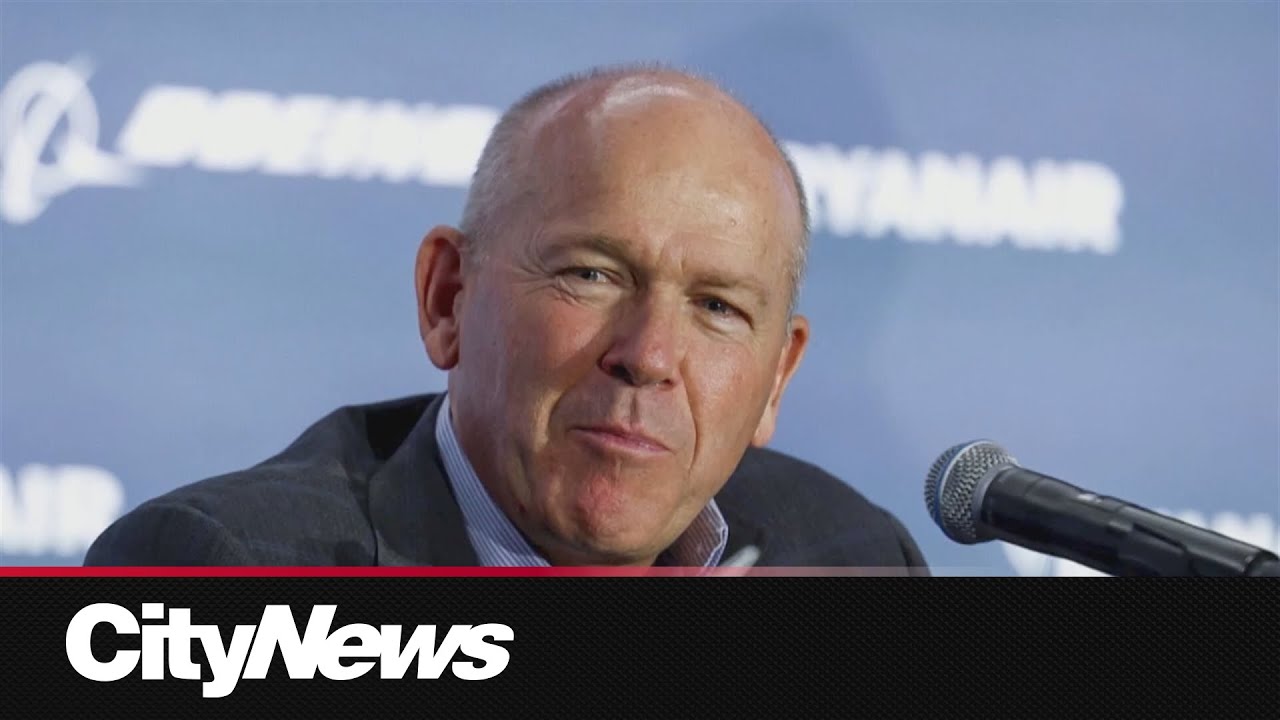 Business report: Boeing CEO stepping down amid safety crisis - YouTube