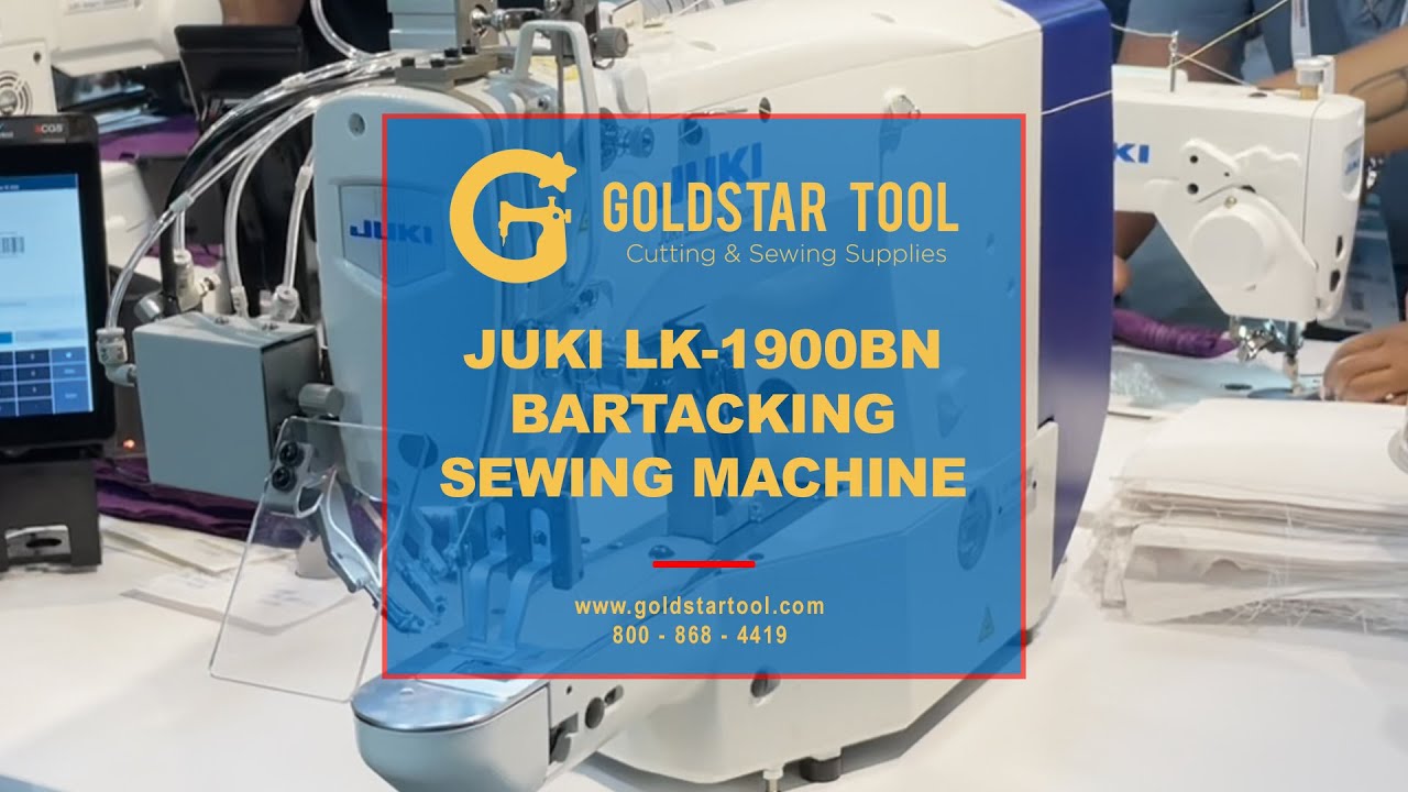 Trade Show - JUKI LK-1900BN Bartacking Industrial Sewing Machine - Goldstartool.com - 800-868 ...