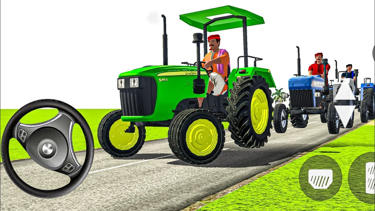 Indian Tractor Driving 3D: 😎 John deere Tractor Driving - Tractor Game ...