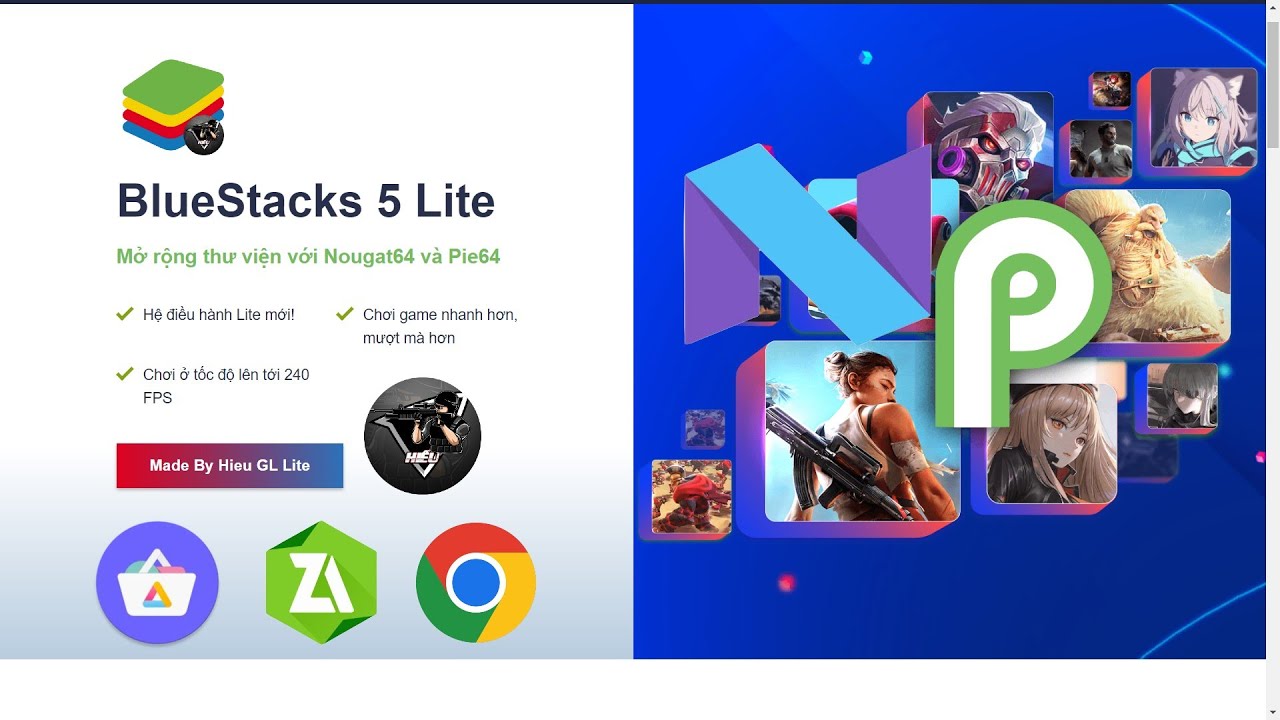 BlueStacks 5.10.210.1003 Lite Nougat64 and Pie64 | New OS of BlueStacks ...