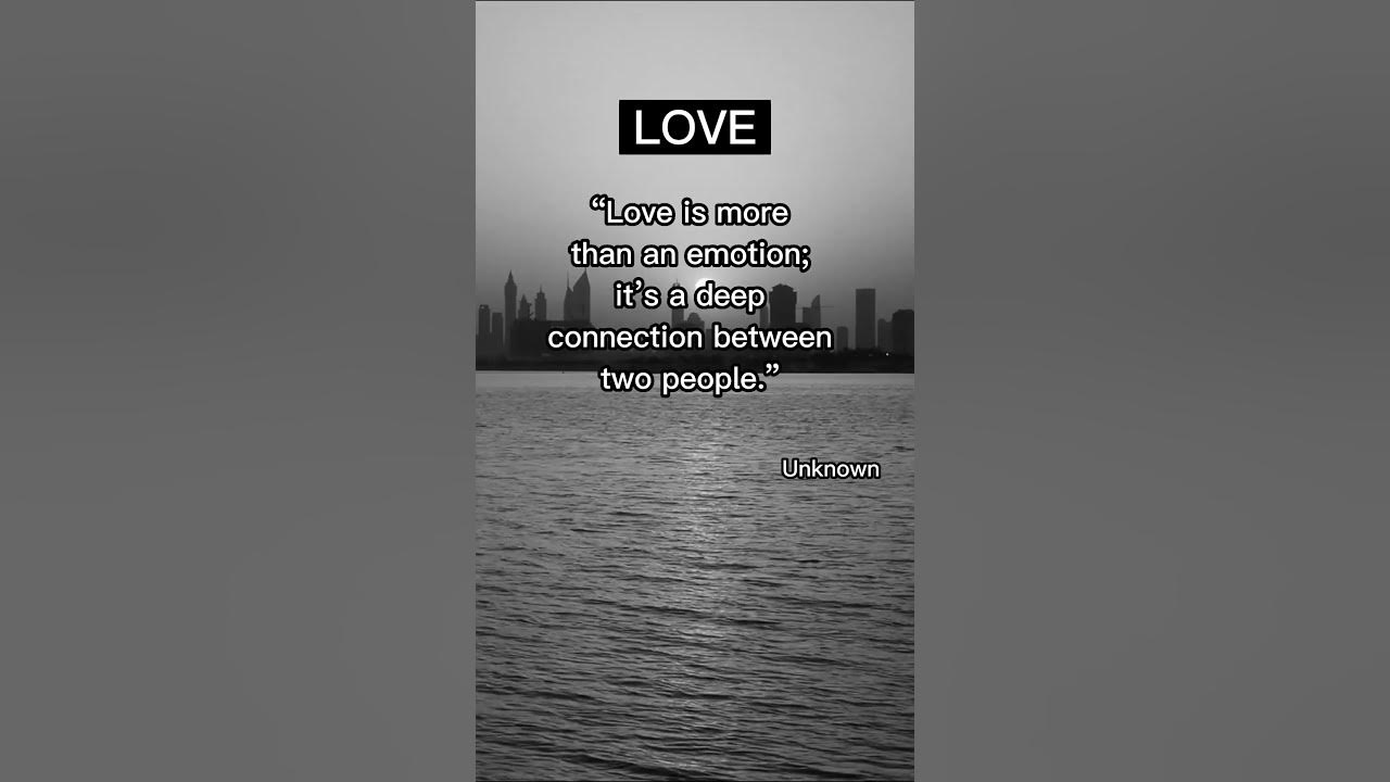 Love Quotes Finding The Deepest Connection Between Two People Youtube