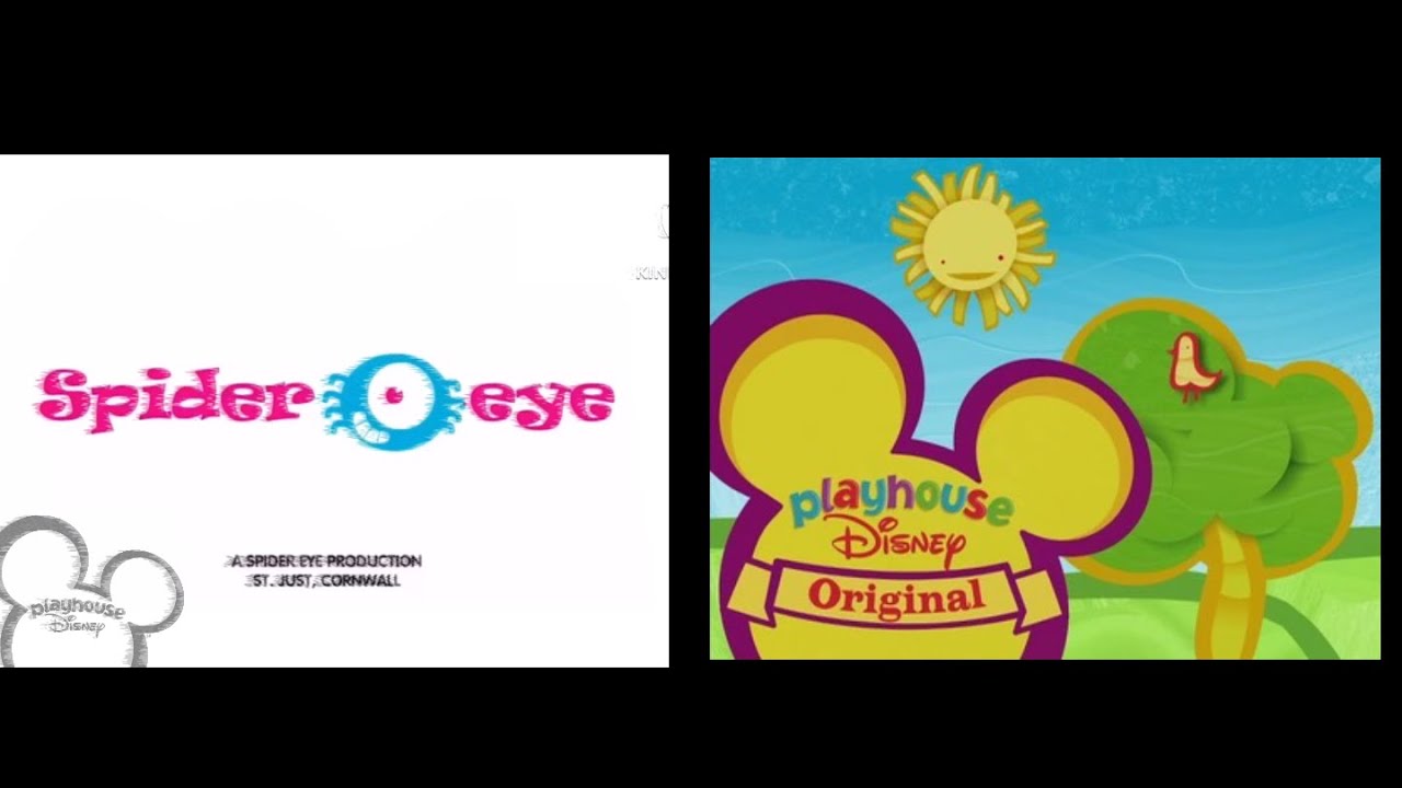 Spider Eye Playhouse Disney Original Logos 2011-2012 RARELY Anomaly ...